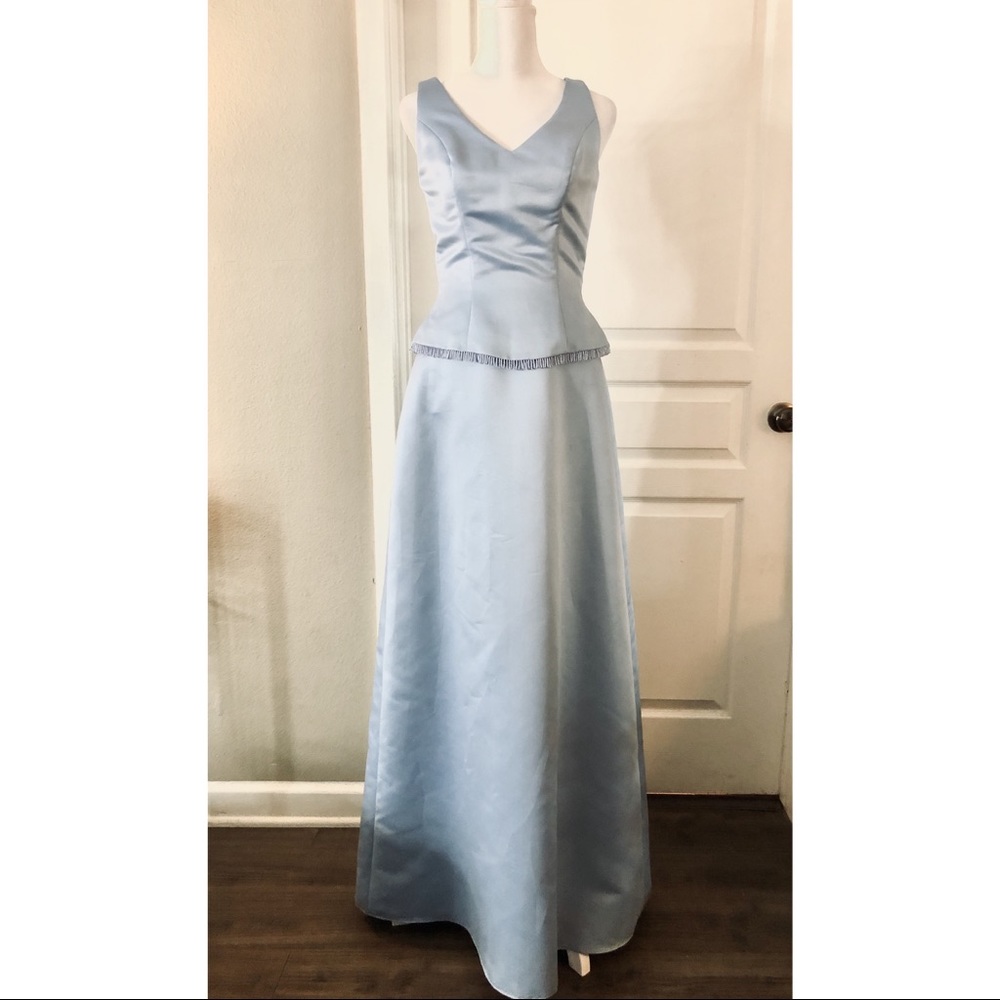 Shelly Greer Satin Evening Gown - Gem